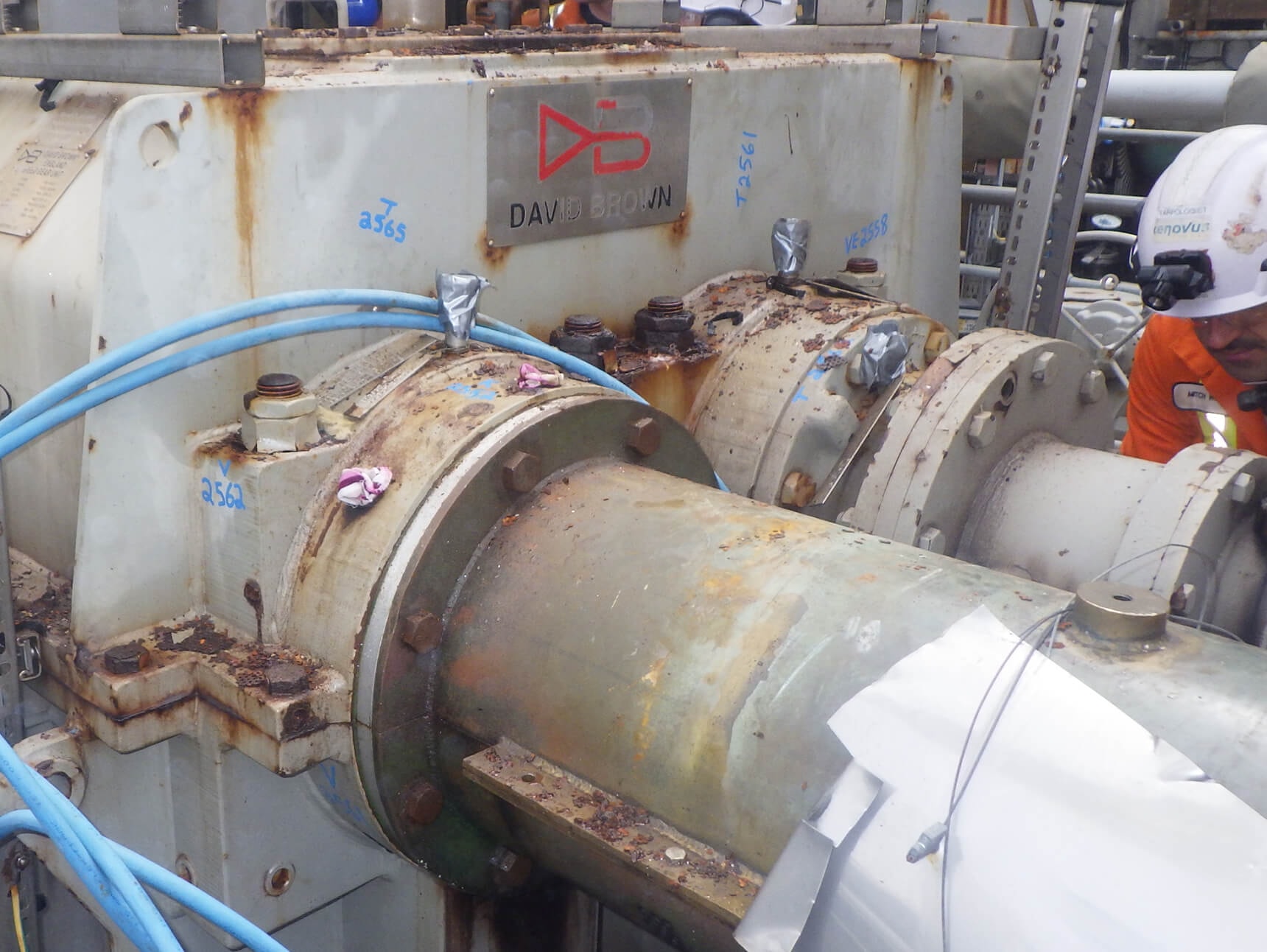DBS Canada overhaul heritage David Brown gearbox on offshore oil rig